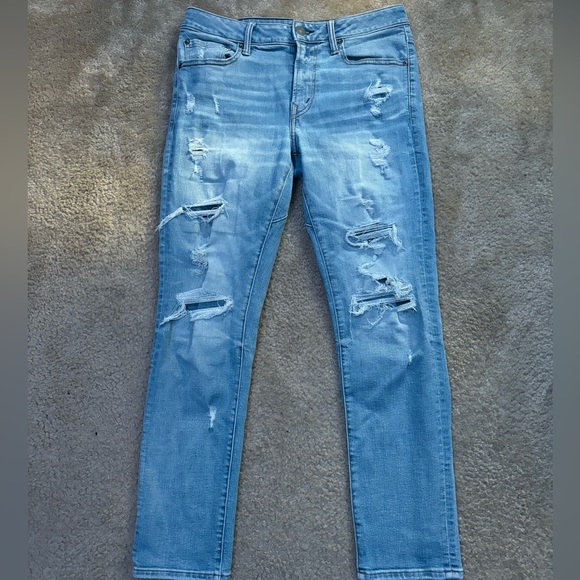 American Eagle Outfitters | Jeans | Light Blue American Eagle Ripped ...